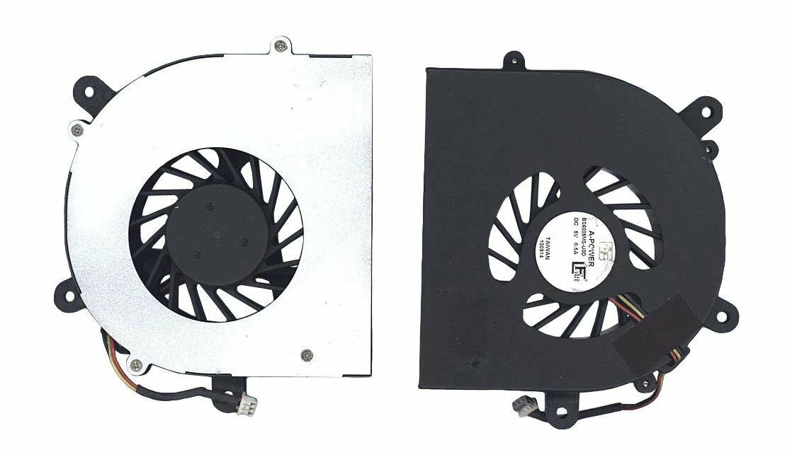 Вентилятор (кулер) для ноутбука Clevo P150, P170, P370, P570, CPU, 3 pins