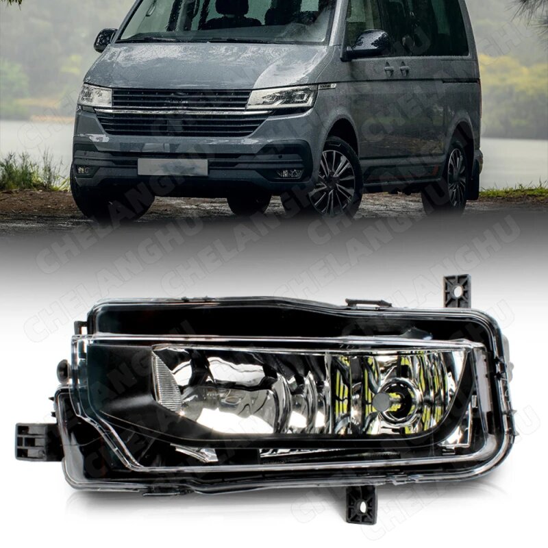 Левая сторона для VW Transporter Multivan Caravelle T6 T7 2016 2017 2018, автомобильный Стайлинг, светодиодные противотуманные фары, сертификат E-Mark E24