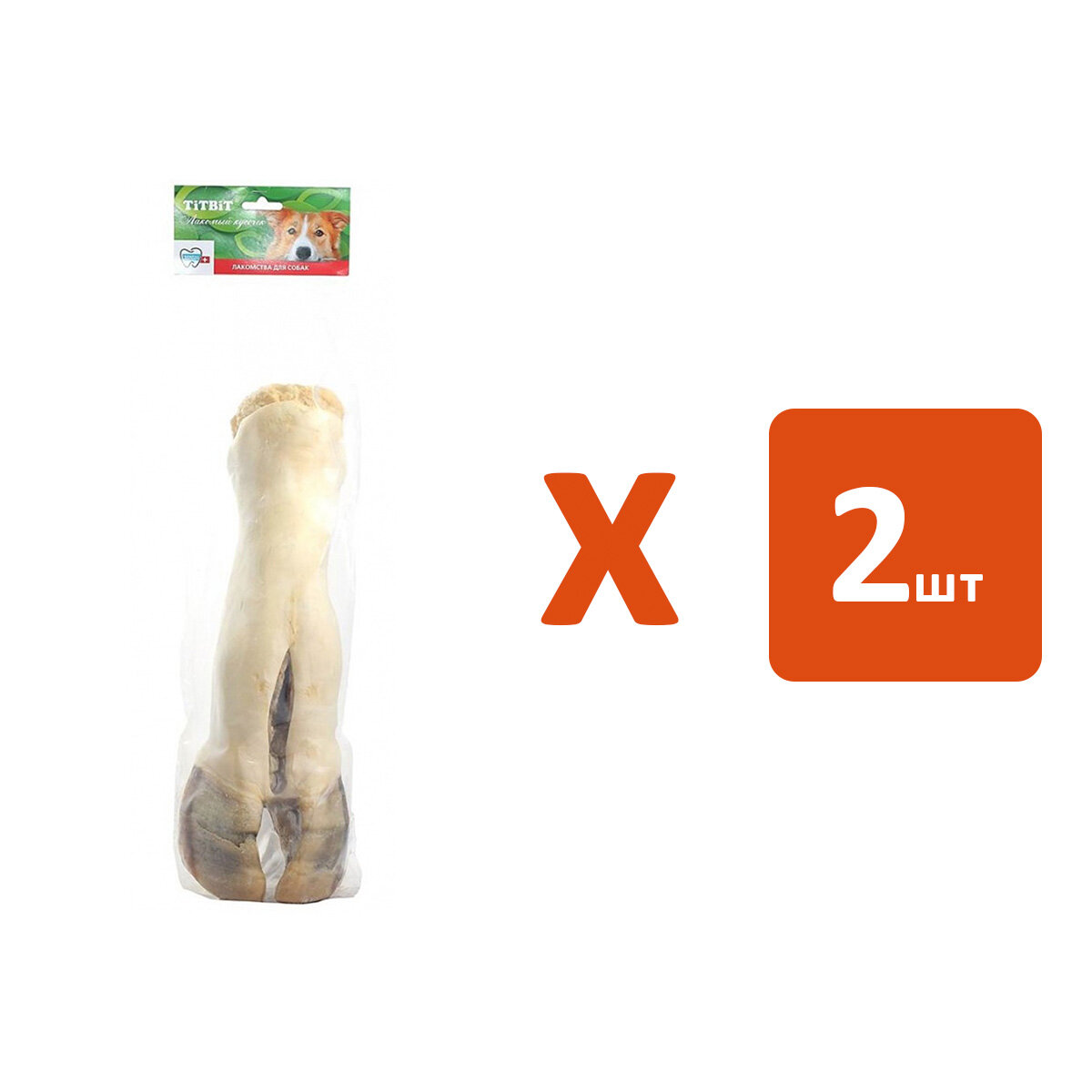 Лакомство TIT BIT для собак нога говяжья большая (1 шт х 2)