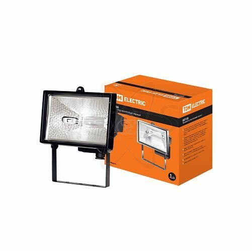 Прожектор ИО150 галогенный черный IP54