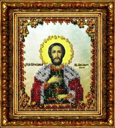 Икона Святой великий князь Александр Р-040