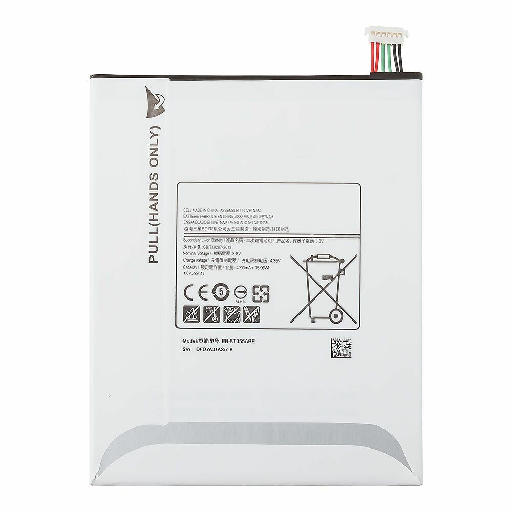 АКБ для Samsung Galaxy Tab A 8.0 SM-T355 (EB-BT355ABE) 4200 mAh