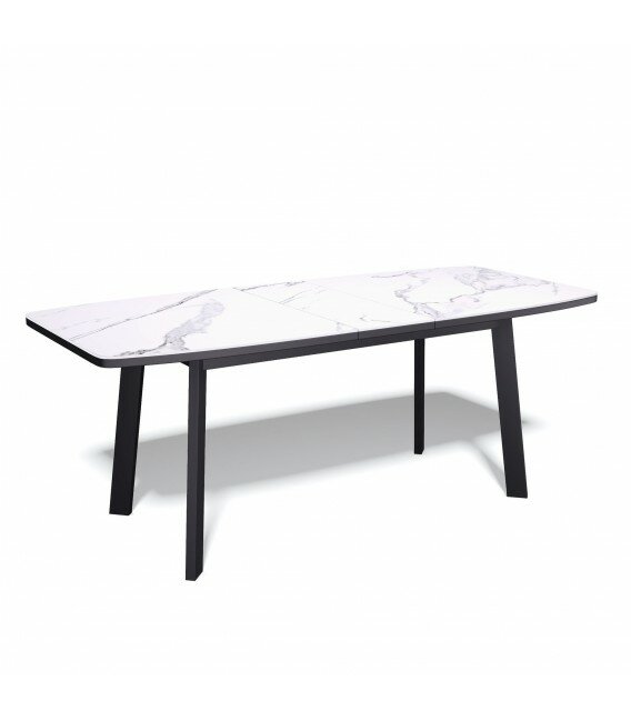 Стол KENNER AA1400 черный / керамика белая