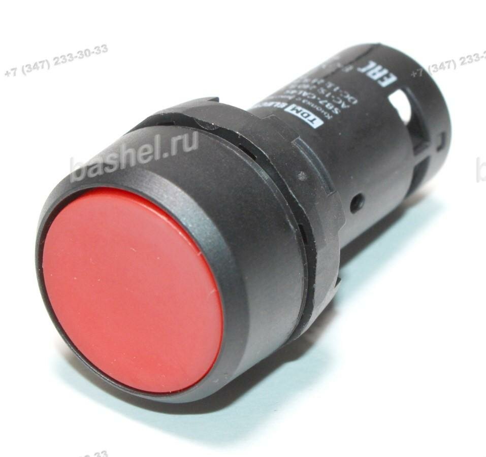 Кнопка SB7-CAL45 с фиксацией, 1NO+1NC, красная