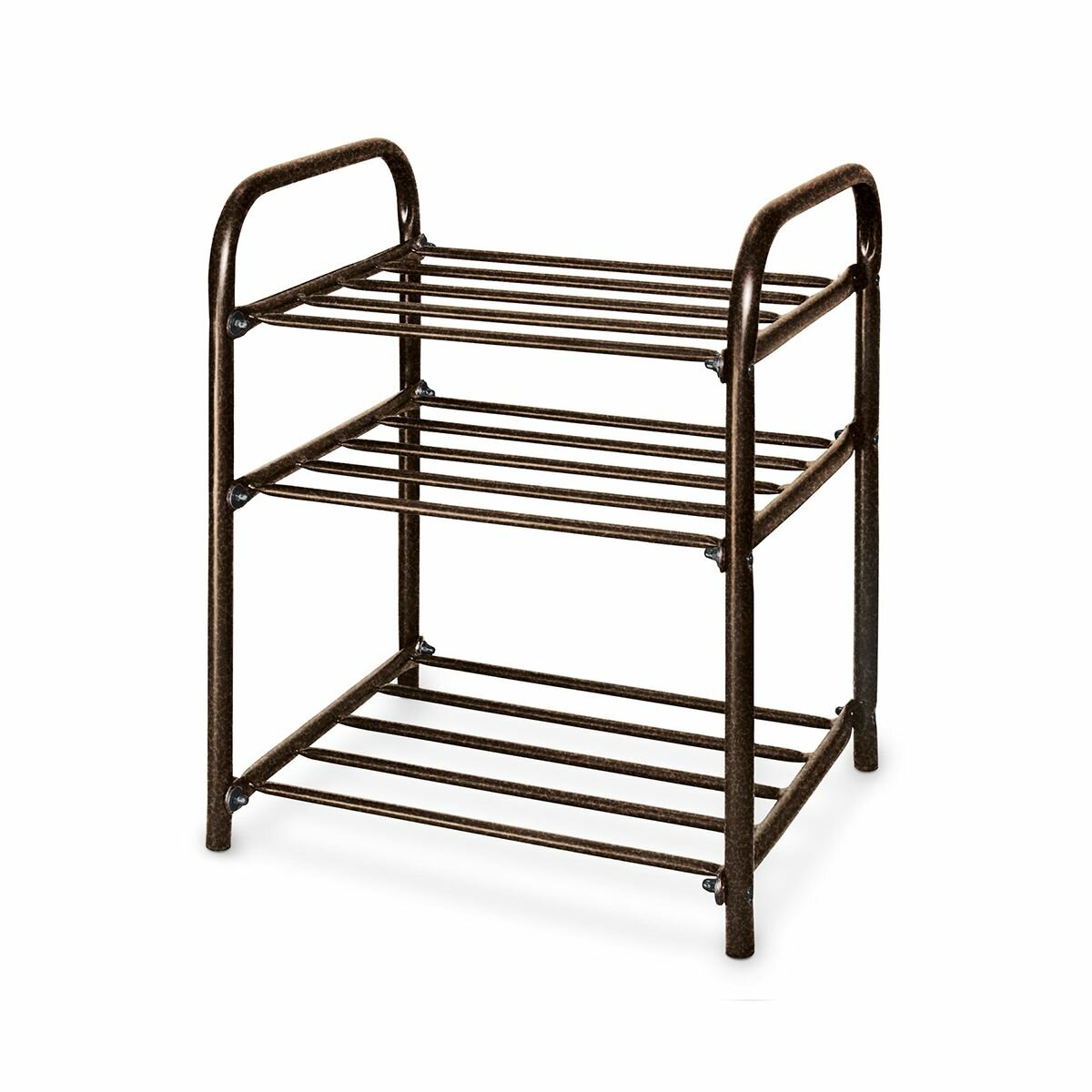 Этажерка для обуви Ника Комфорт 1, 3 полки, 44 x 33 x 50 см, медный антик