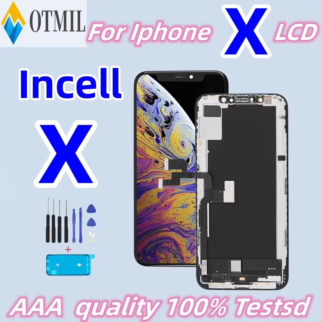 ЖК-дисплей AAA +++ для iPhone X XS, ЖК-дисплей Incell для iPhone X XS, идеальный 3D-дисплей с сенсорным экраном и дигитайзером в сборе X-INCELL