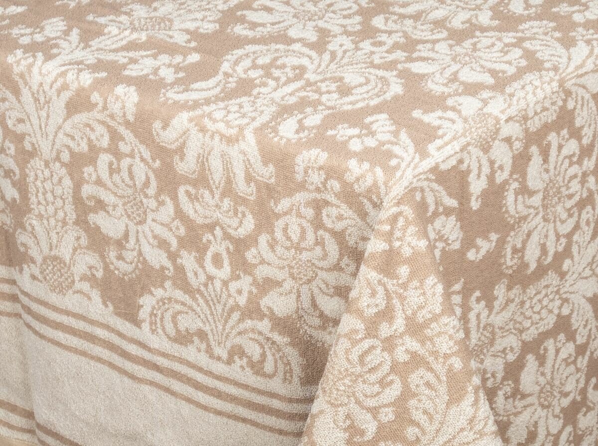 Плед-Простыня лен с хлопком махровая "Париж" 208х220 см. Речицкий