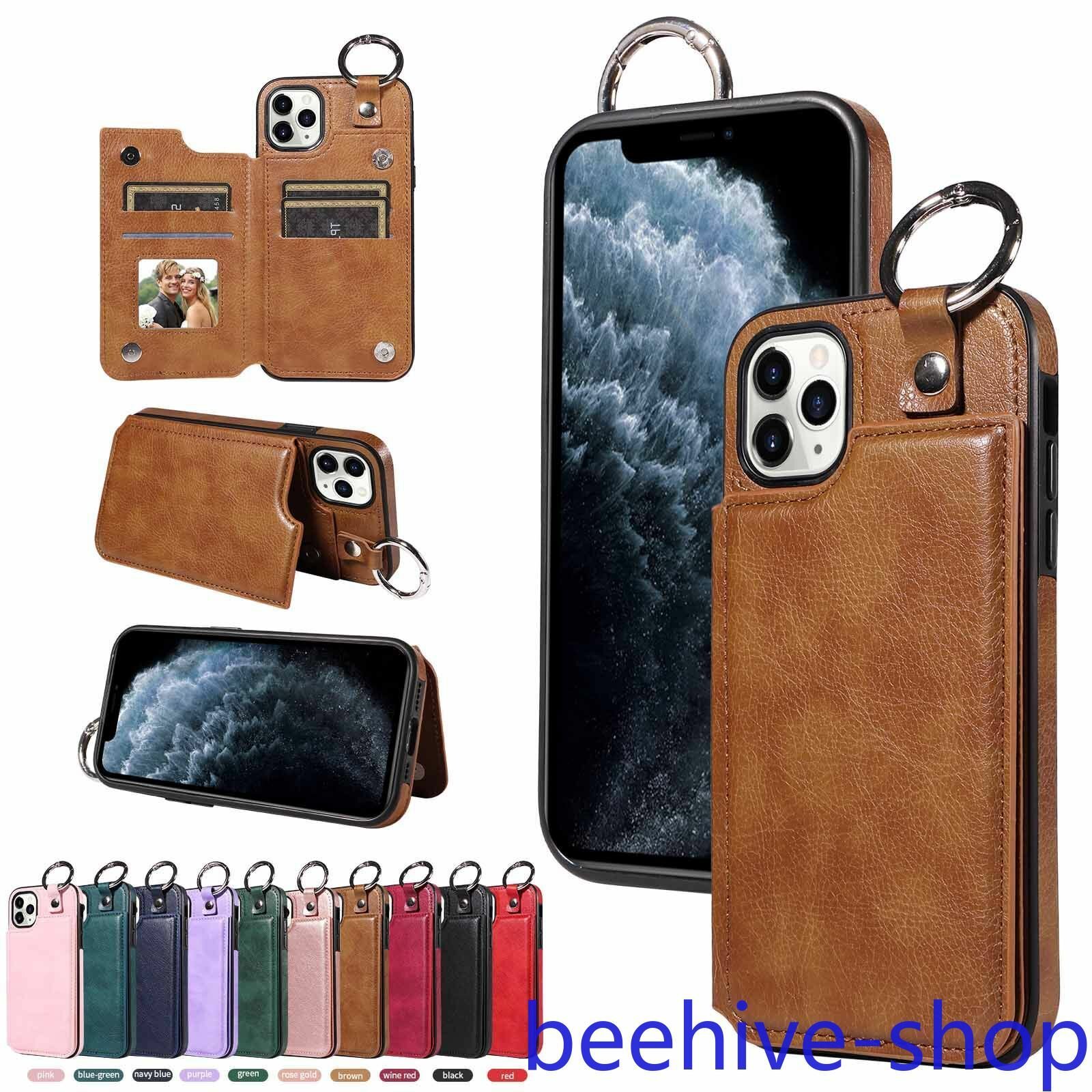 Кожаный чехол для Apple iPhone 11 Pro Max (айфон 11 про макс) с отделением для карты/ Чехол-кошелек для / Кожа высокого качества