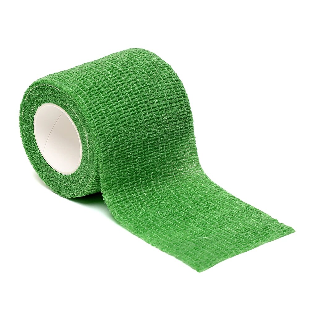 Зеленый эластичный бинт 2.5см x 4.8м, Army green