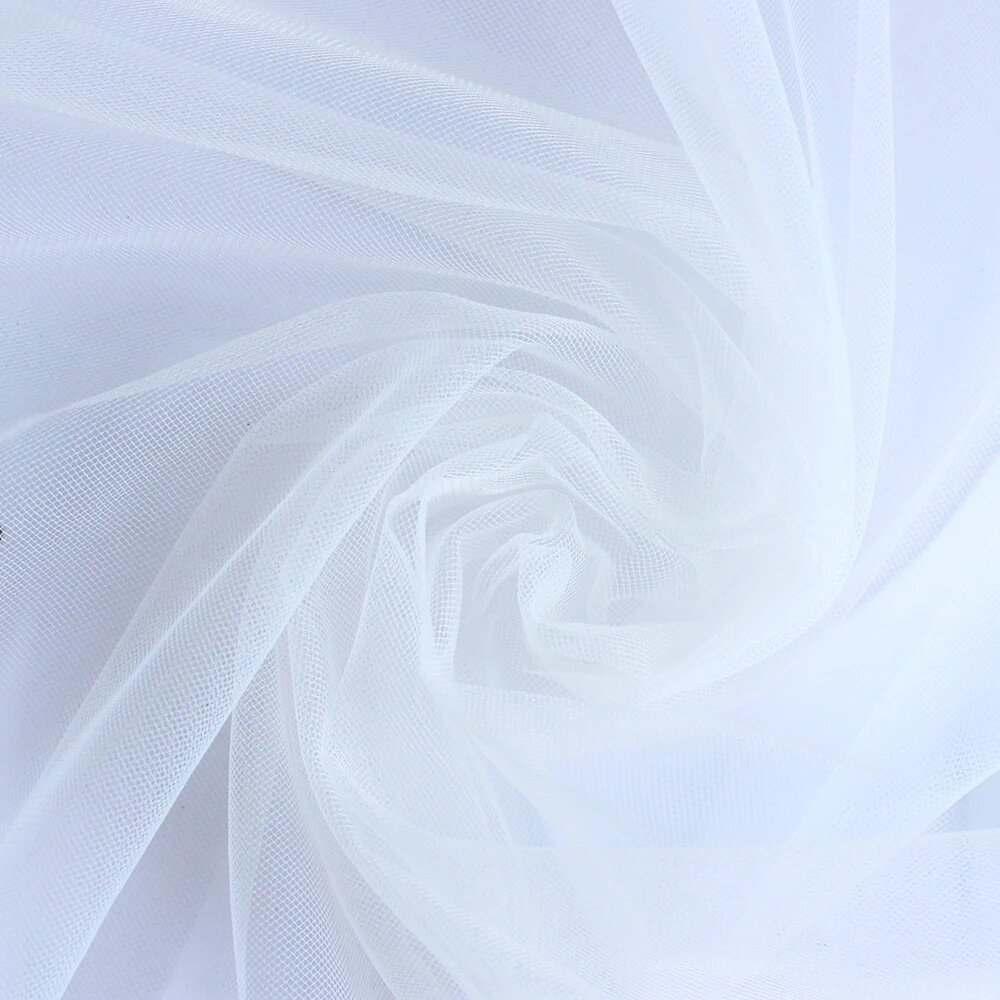 Нейлоновая сетка для пошива Белый, 50cm x 160cm Width, Ivory