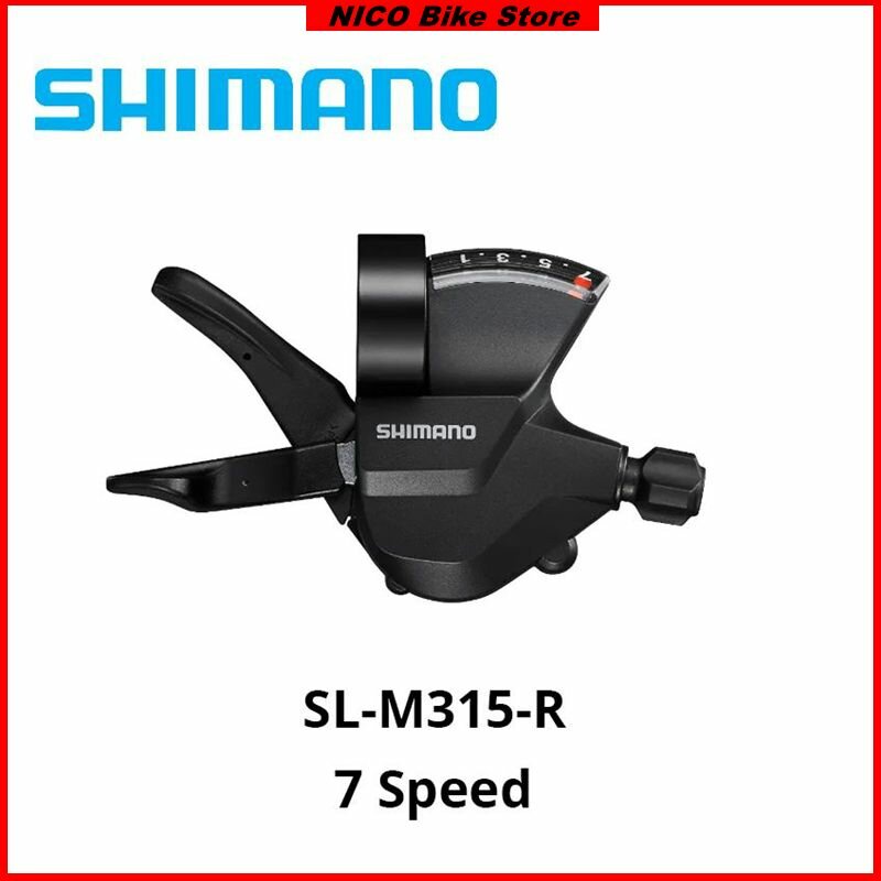 Шифтер (манетка) Shimano SL-M315, серия Altus, 7 скоростей, под правую руку, черный