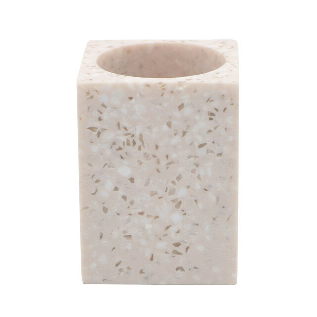 Стакан для зубных щеток VITARTA Pink sand полирезин бежевый
