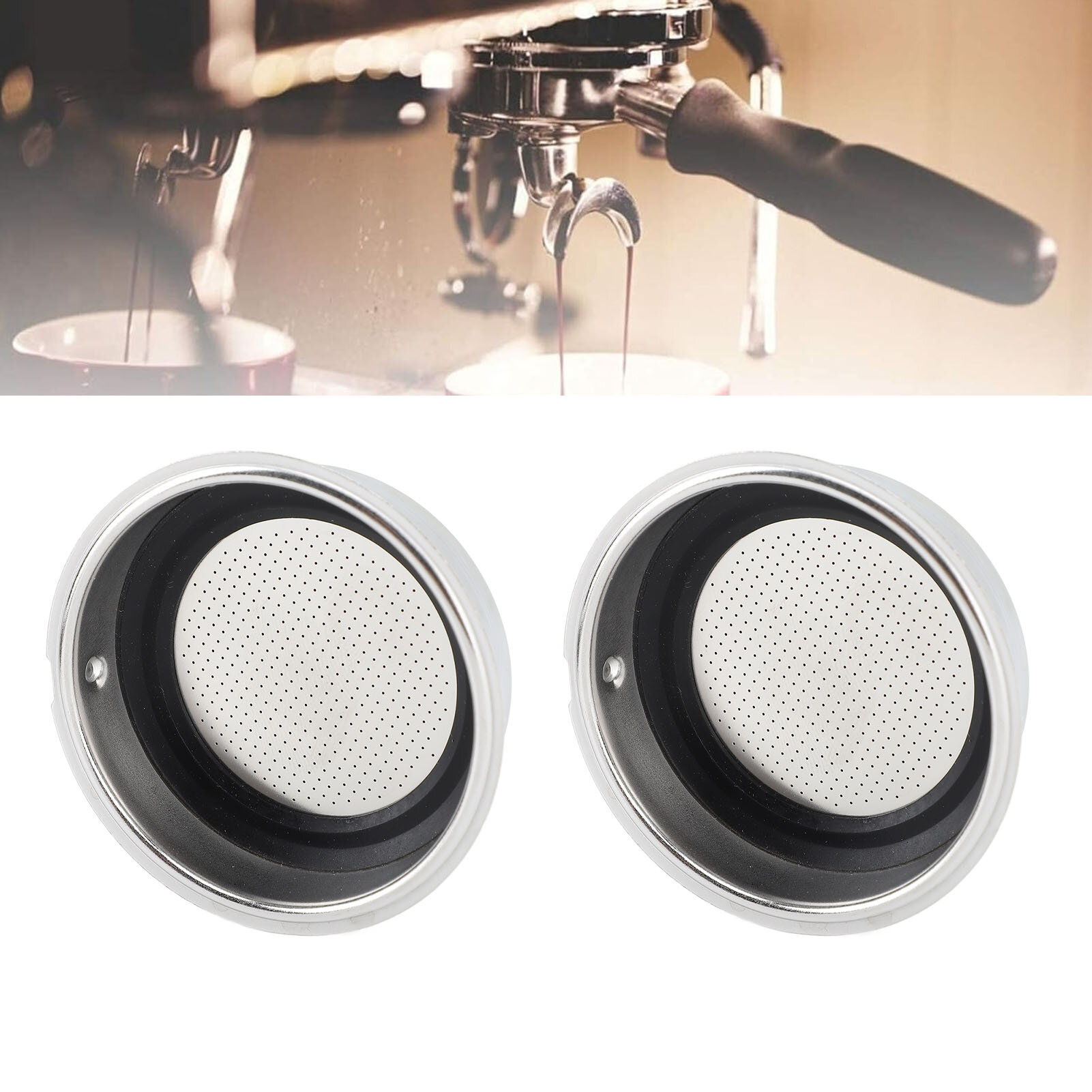 Корзина для фильтра, 51 мм, многоразовая корзина-портафильтр из нержавеющей стали для полуавтоматической кофемашины Delonghi, одна чашка