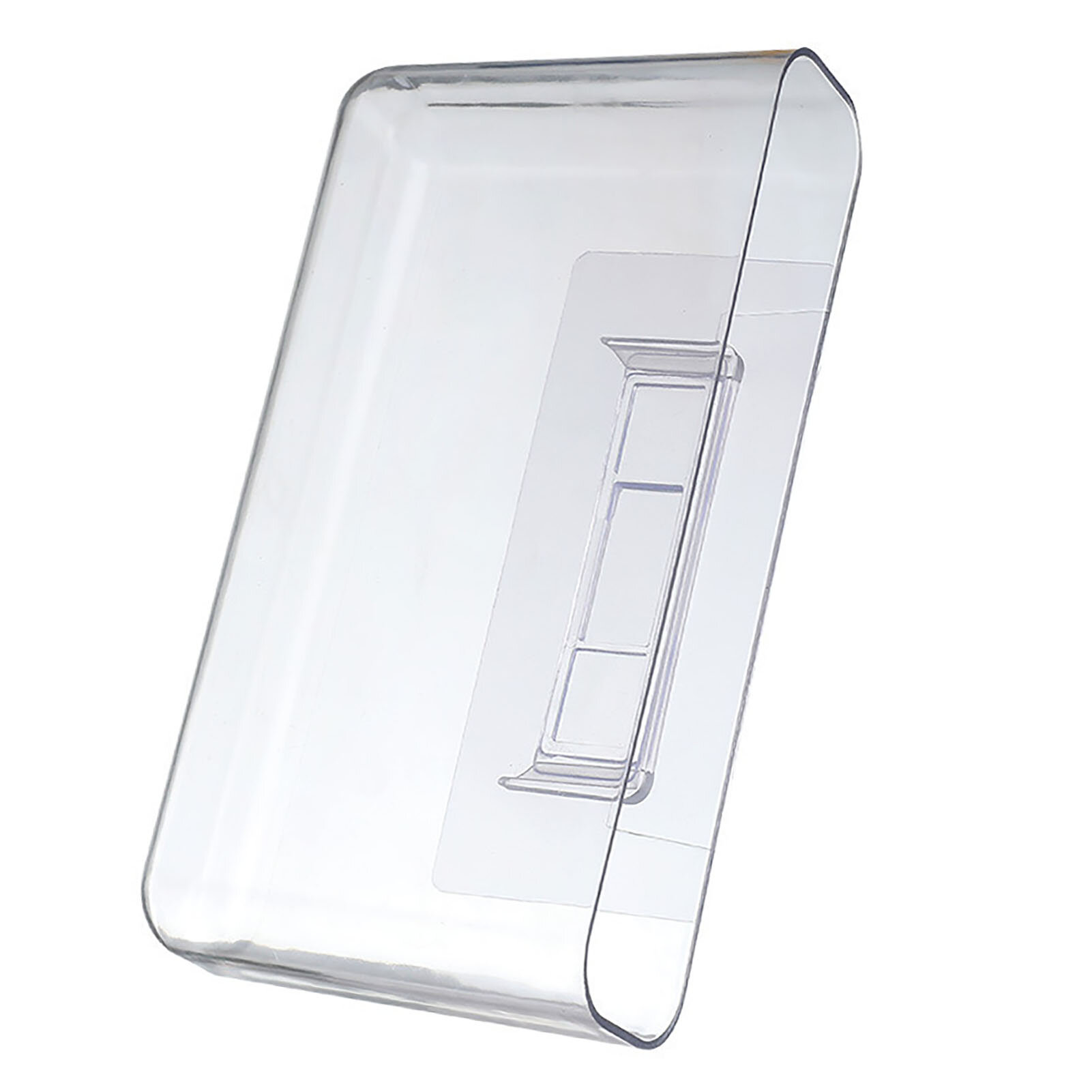 Настенный органайзер из прочного пластика, прозрачный дизайн, простой в установке настенный держатель для пульта дистанционного управления для спальни, гостиной, большой (8,9x4,7x2,0 дюйма)