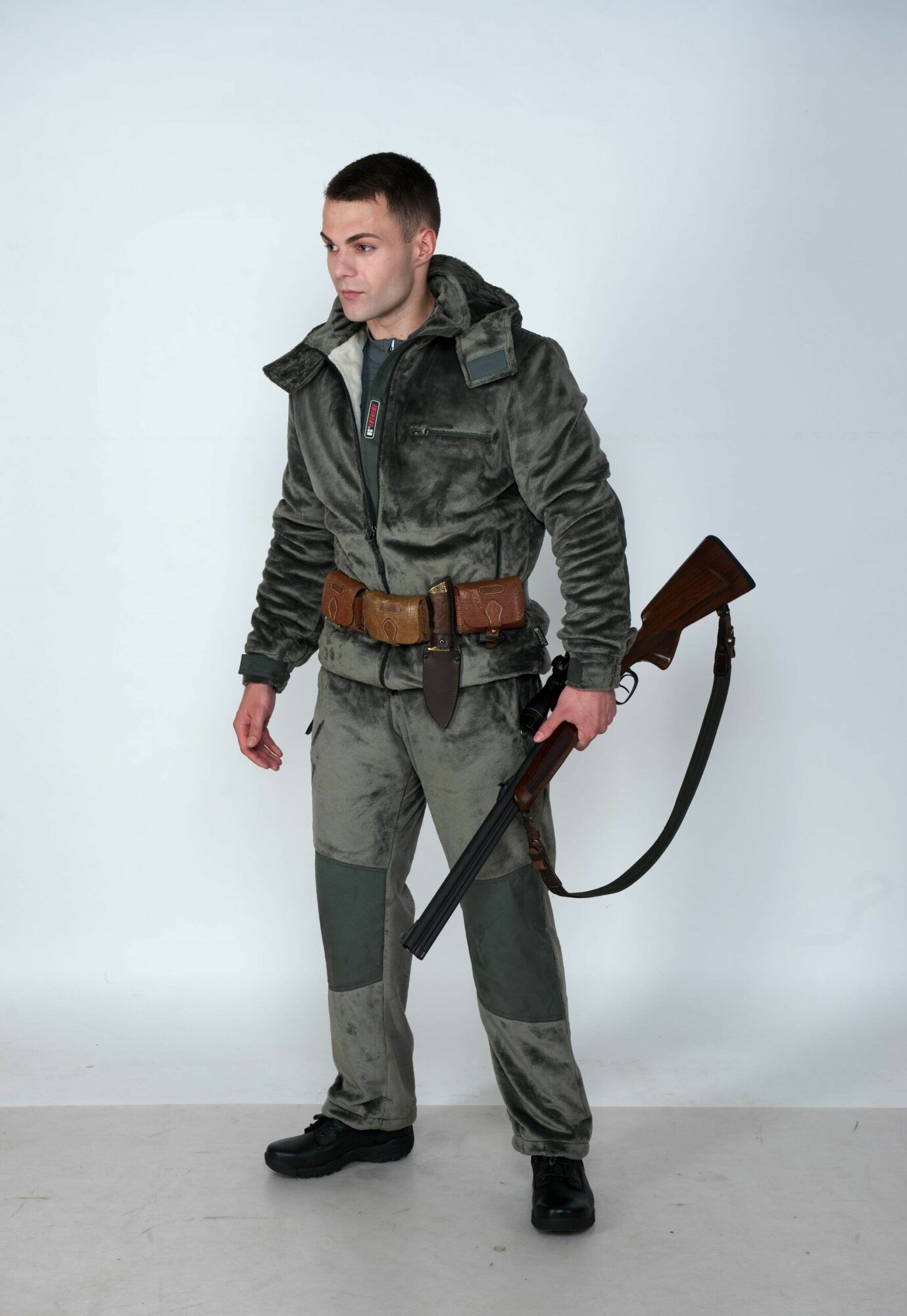 Костюм мужской демисезонный NC Extreme мех калана хаки (North Coast)