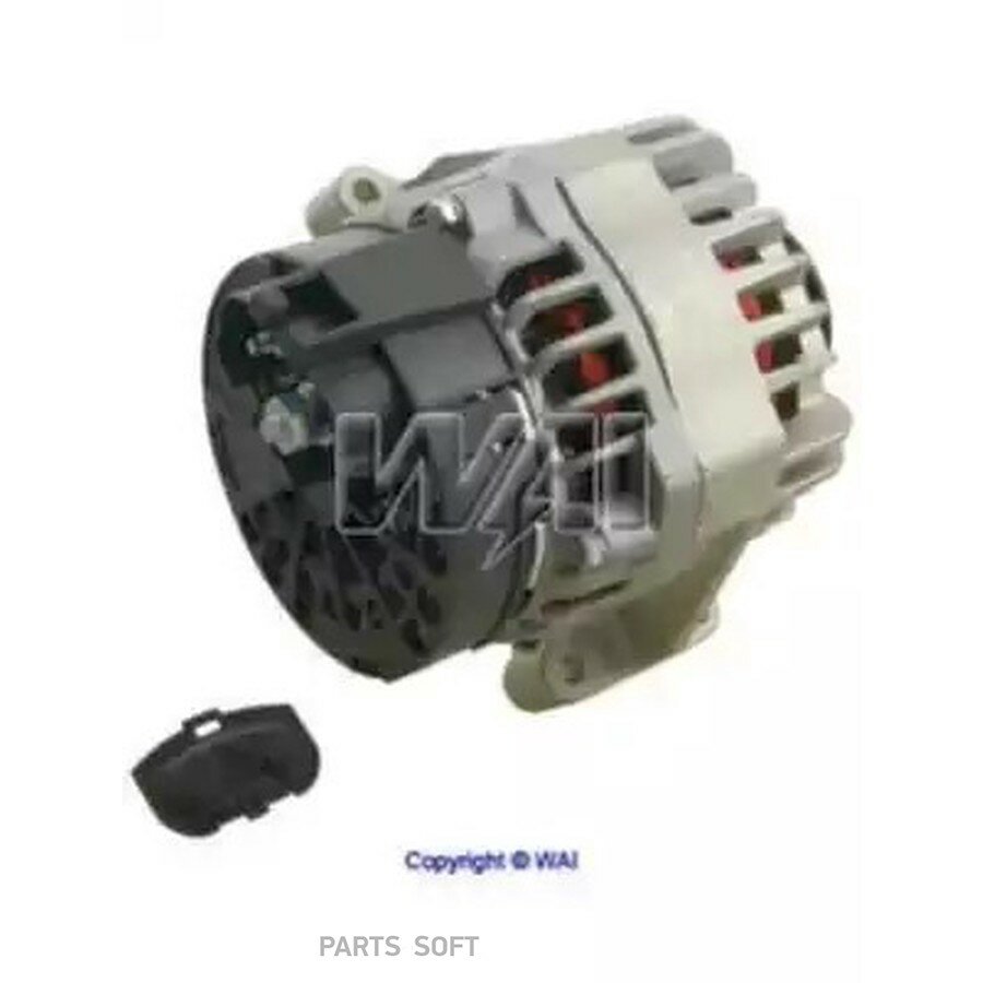Генератор! 12V 85A\ Fiat Panda/Punto/Stilo/Bravo 1.2/1.4 02>, Lancia Ypsilon 1.2/1.4 03-11 от официального дистрибьютора, WAI, артикул 23800N