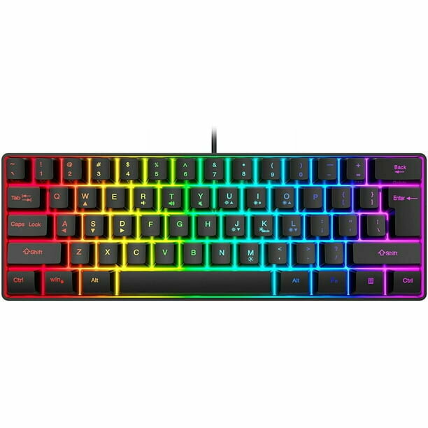 Ноутбук ПК Проводной Игровой Клавиатурный Пад RGB Светящийся Клавиатура