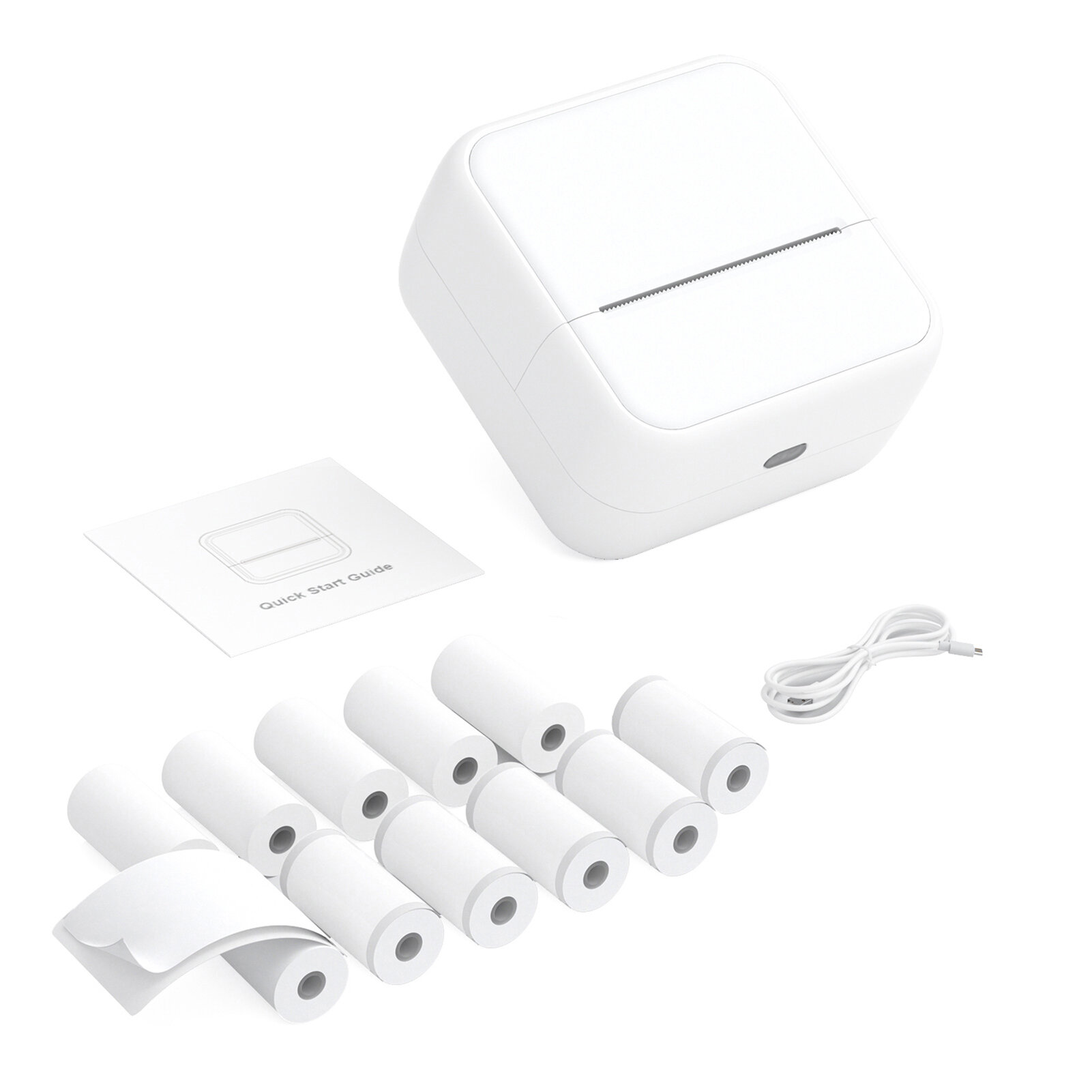 Миниатюрный карманный принтер, портативный термопринтер для мгновенной печати фотографий и этикеток, беспроводное подключение по Bluetooth, совместимость с приложениями для Android и iOS, поддержка чеков, заметок, наклеек, заметок, списков, скрапбукинга.