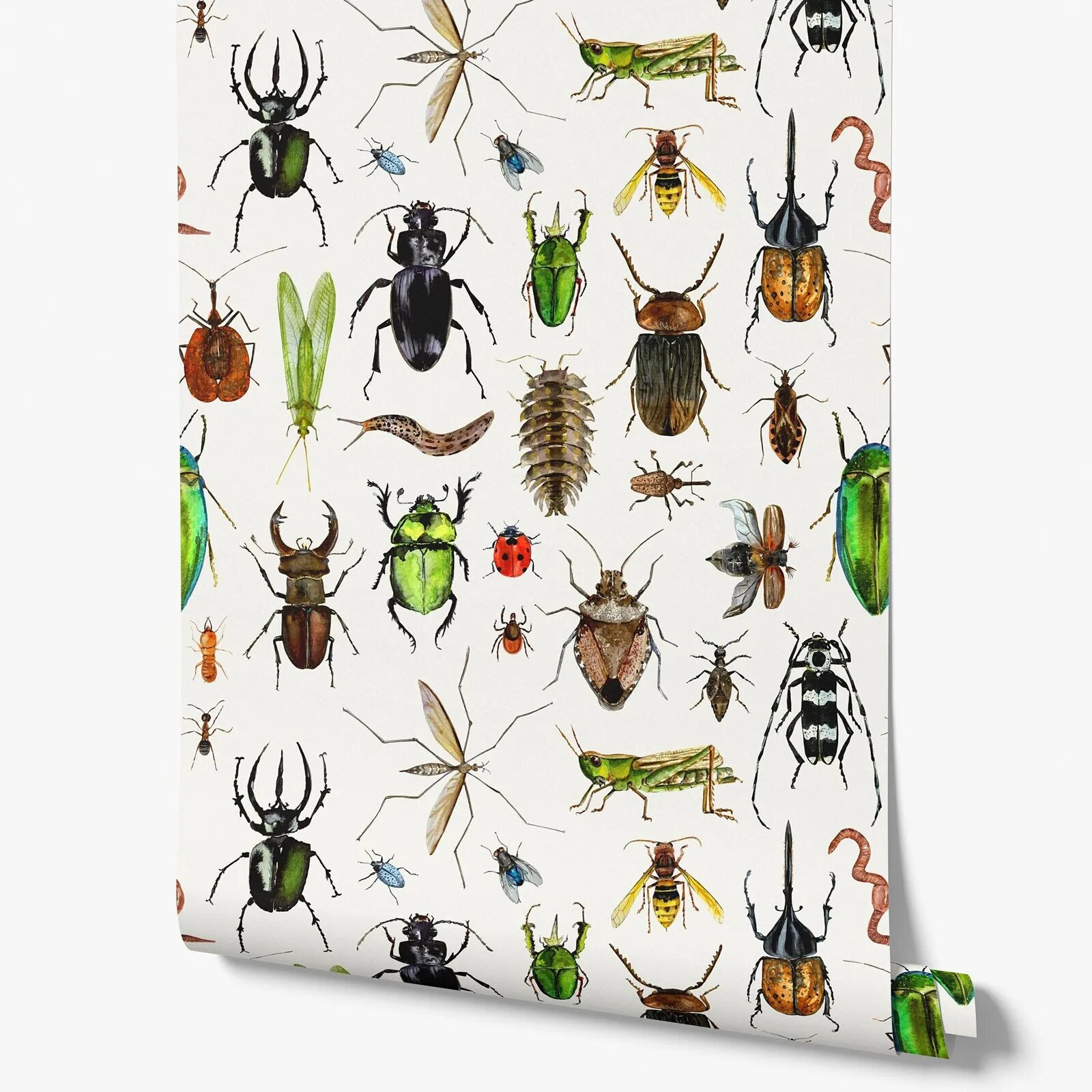 Обои Pixel&Wall "Bugs and Insects", бумага Non-Woven Wallpaper