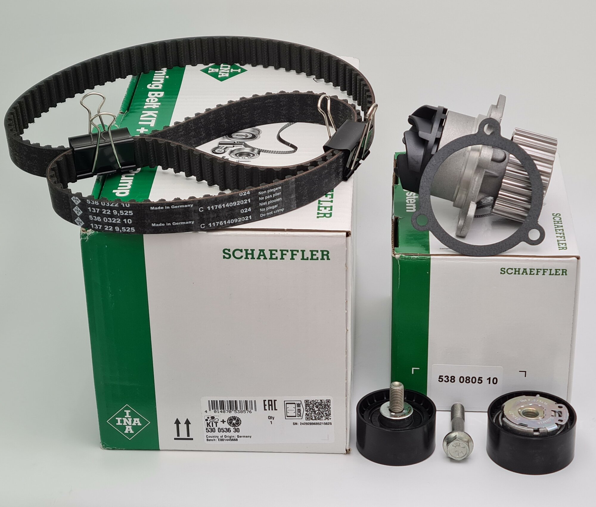 Комплект ГРМ INA 530053630 ( 530 0536 30 ) - ремень ГРМ, Ролики, Водяной насос (помпа) для VAZ (ВАЗ), LADA (лада)