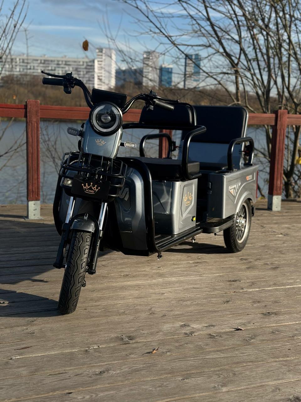 Электроскутер трехколесный Ikingi Sibtrike для пожилых 800W, 60V/20AH