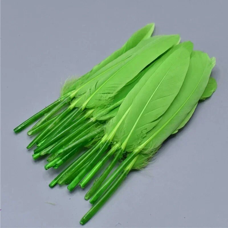 Зеленые перья для рукоделия, Apple Green