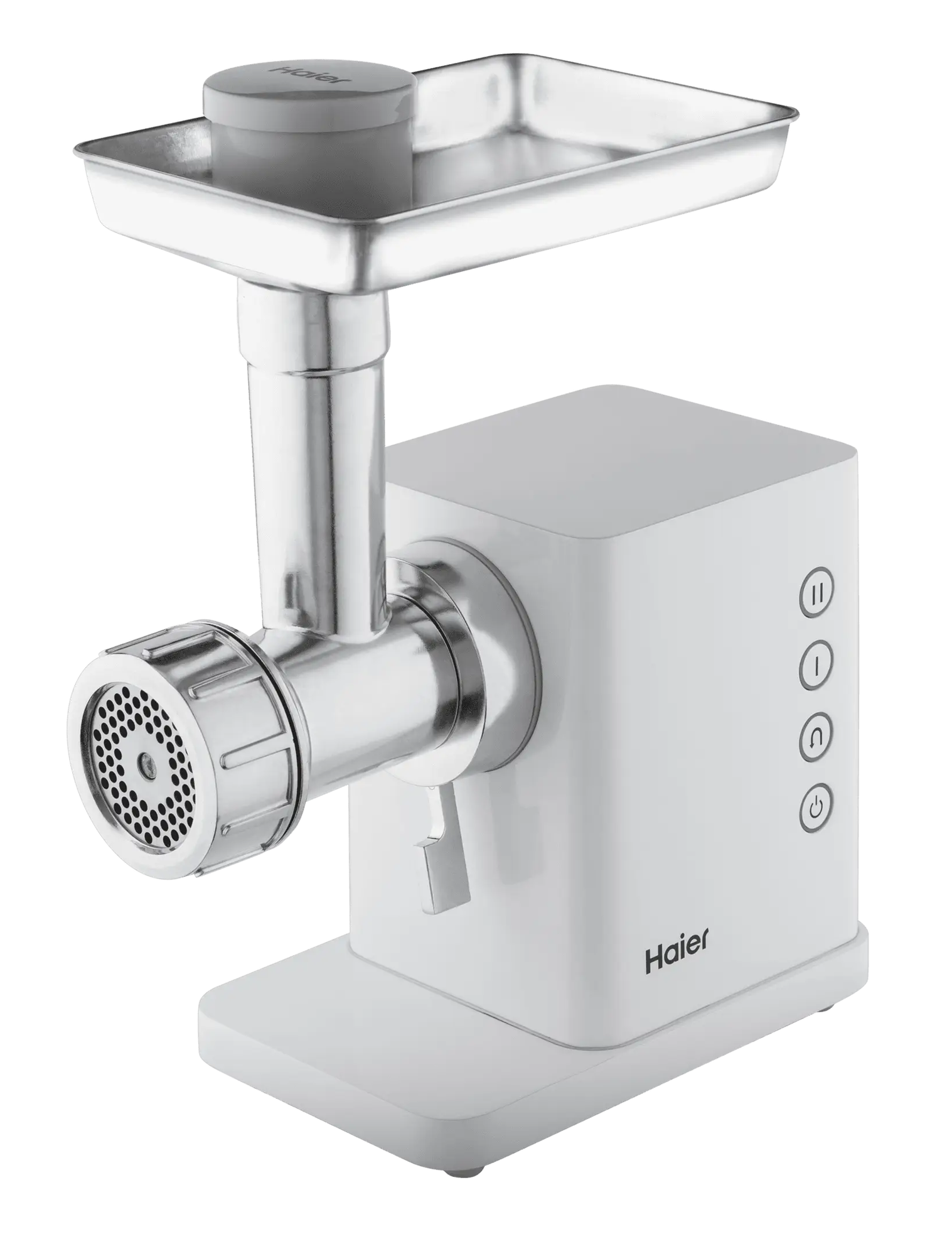 Электрическая мясорубка Haier HG-700, 1900 Вт, корпус из алюминия, белый