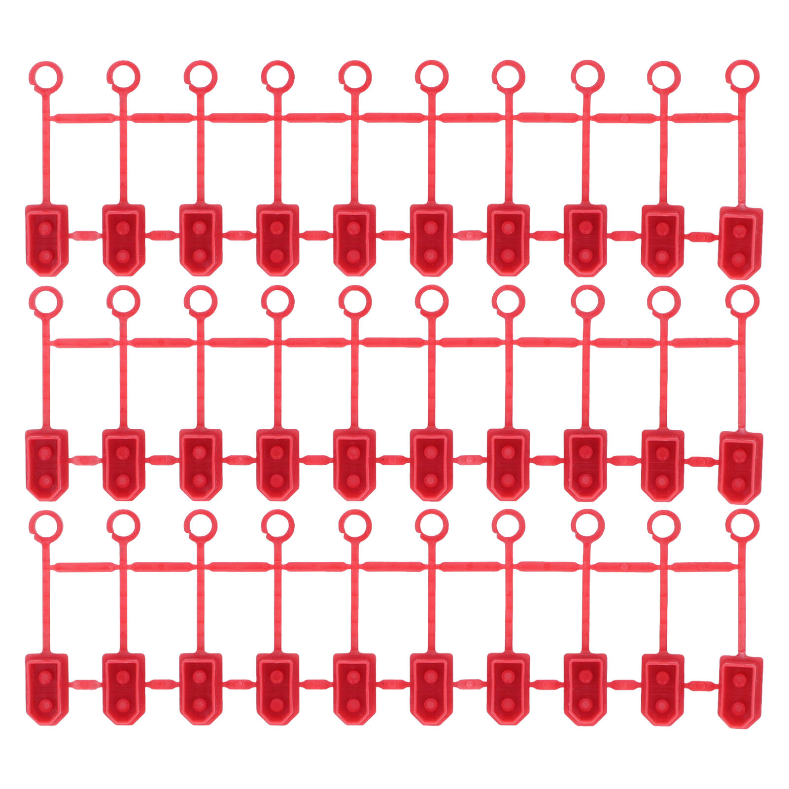 30 шт. защитных чехлов для клемм литиевых аккумуляторов дрона, водонепроницаемый пылезащитный чехол для разъема литиевой батареи XT60, красный
