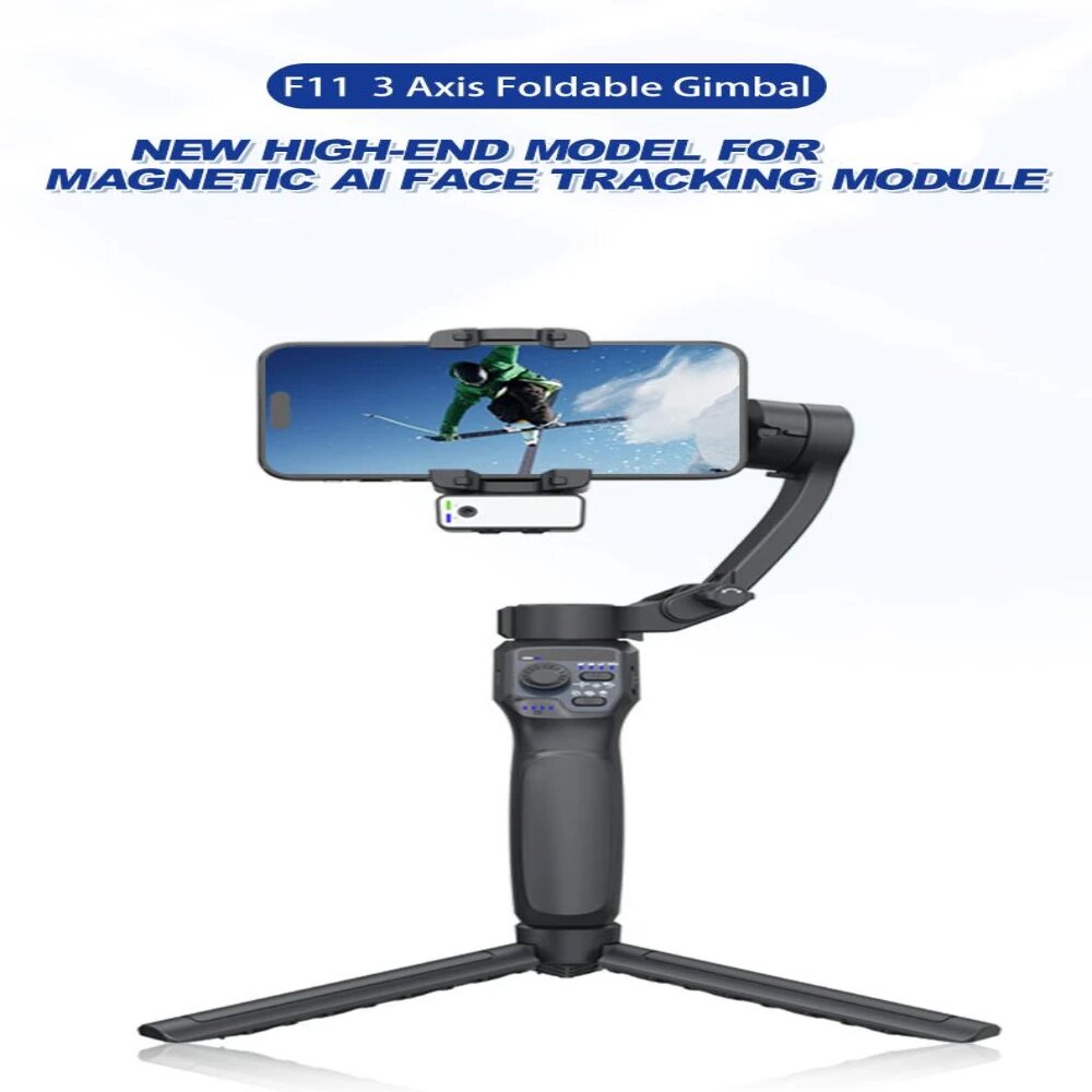 3-осевой стабилизатор Steadicam для смартфона Guimbal Ai, стабилизатор для отслеживания лица для телефона с девятью типами заполняющего света