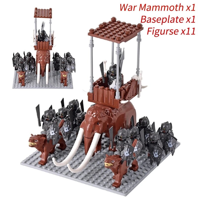Лего совместимый War Mammoth с фигурками (11)