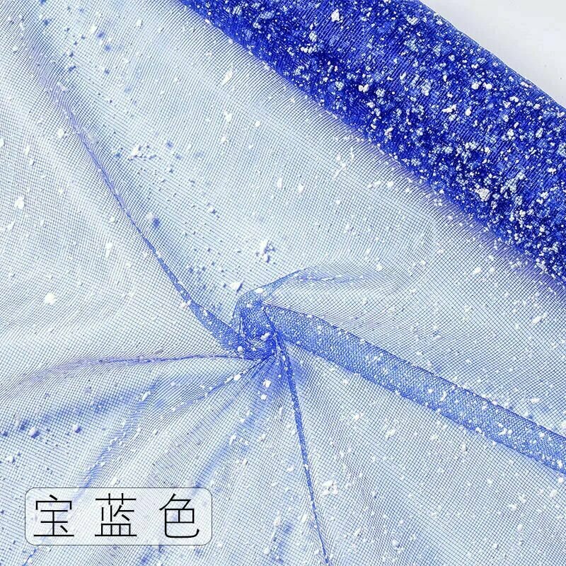 Сетчатая бумага для упаковки цветов в снежные точки