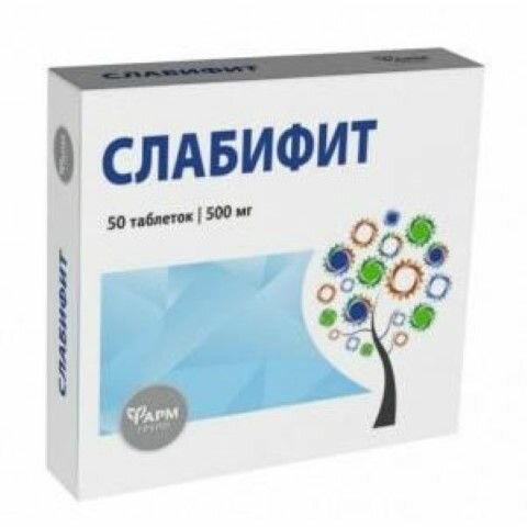Биологически активная добавка Фармгрупп слабифит, 50 таблеток по 500 мг