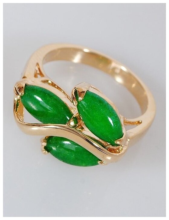 Кольцо, хризопраз