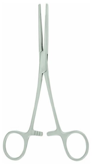 Зажим медицинский прямой Agile Industries, нержавеющая сталь, 20см, серебристый