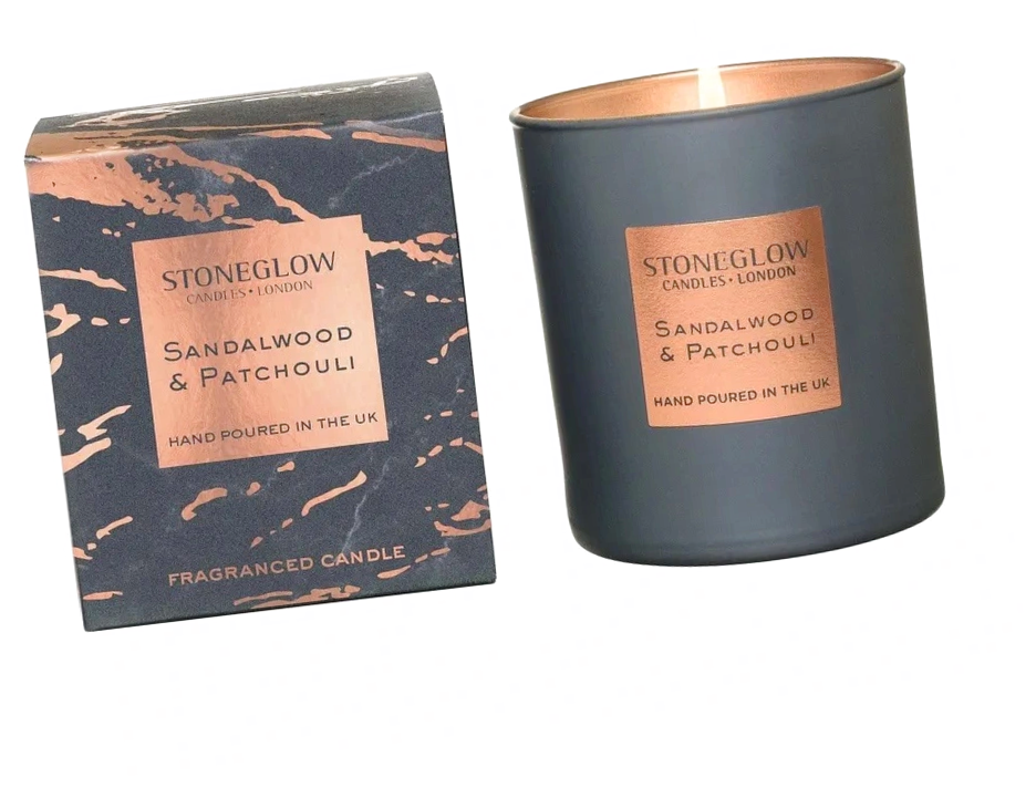 Парфюмированная свеча Stoneglow Papyrus Woods and Jasmine 220 гр / Стоунглоу Папирус Жасмин