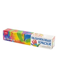Пальчиковые краски, 6 цветов, мульти