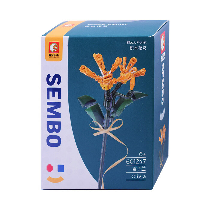 Конструктор серия цветы "Кливия", 130 элементов, бренд SEMBO