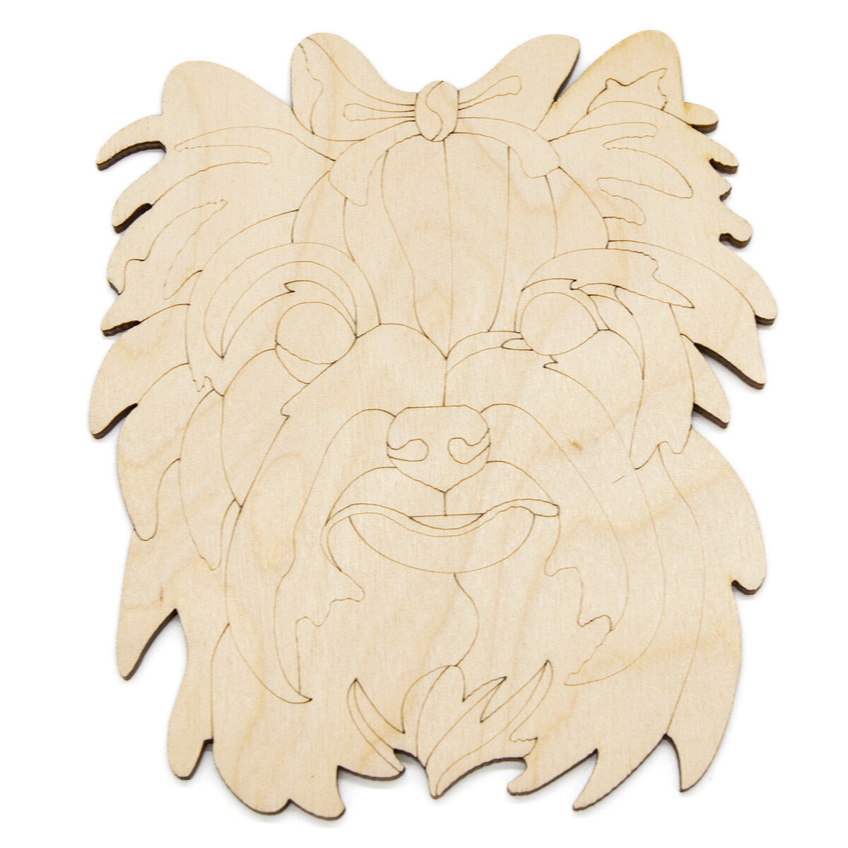 Заготовка деревянная для творчества 'Мордочка Йорка', 13*15 см, Astra&Craft