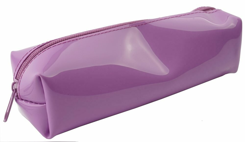Пенал косметичка 1отд. Сиреневый неон глянец пчелка К-721 (жен)