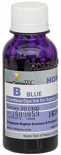 Чернила DCTec водорастворимые Epson R800 EverNew Blue (синий) 100 мл