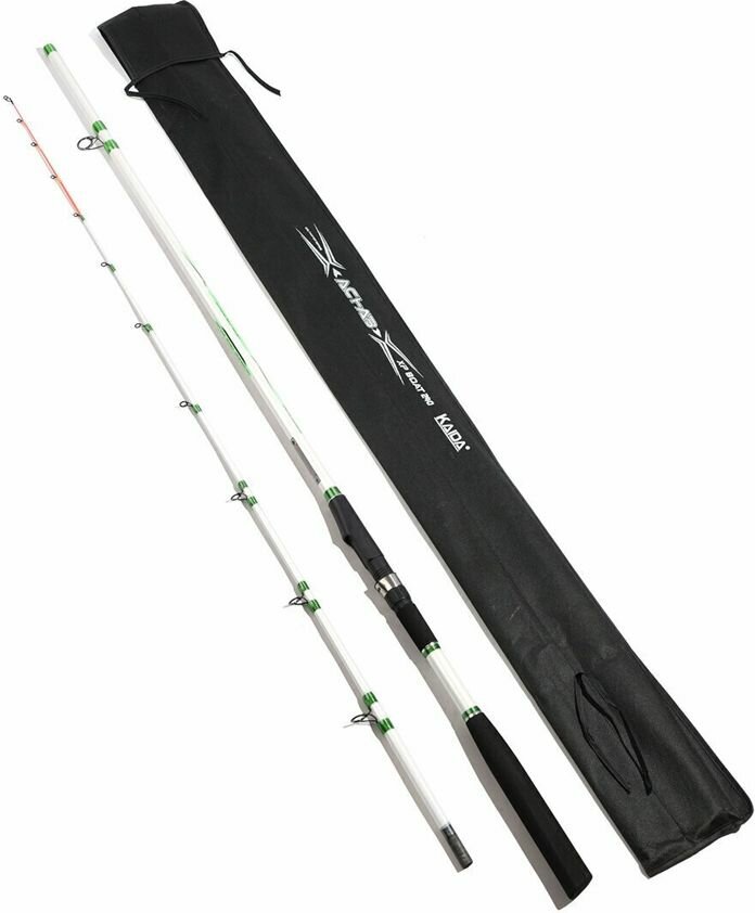 Удилище троллинговое Kaida Achab 2,1 м тест до 200 гр (ловля с борта) / Удочка рыболовная