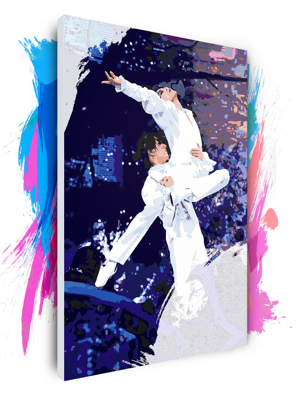 Картина по номерам на холсте BTS Black Swan Чимин и Чонгук, 40 х 60 см