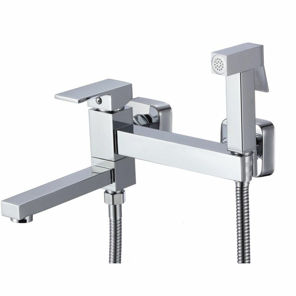 Гигиенический душ со смесителем и изливом D-Lin (Д-Лин) D181201, хром