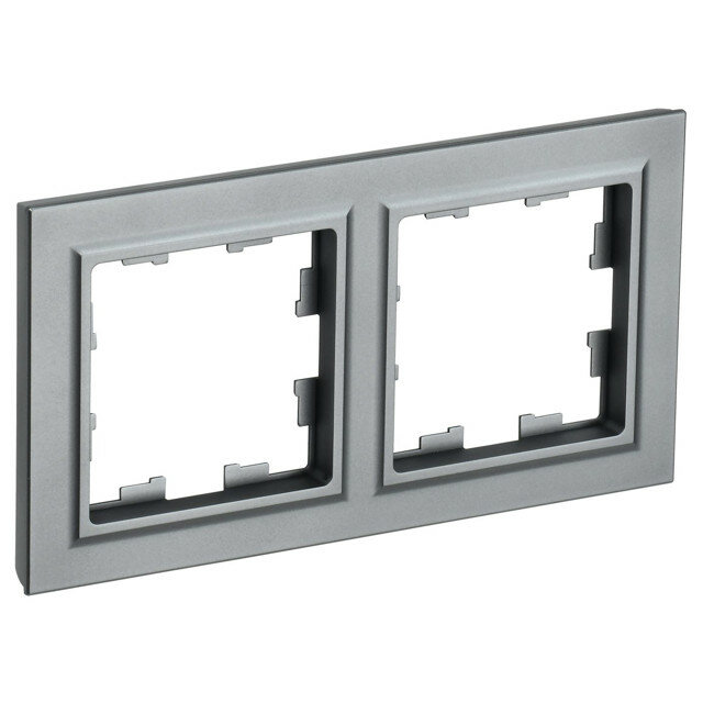 IEK BRITE рамка 2 поста из стали для сборки оборудования и крепления щитов.