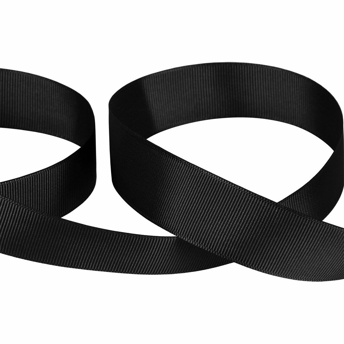 Лента репсовая "Gamma" GR-25 25 мм 5.4 м №123 черный