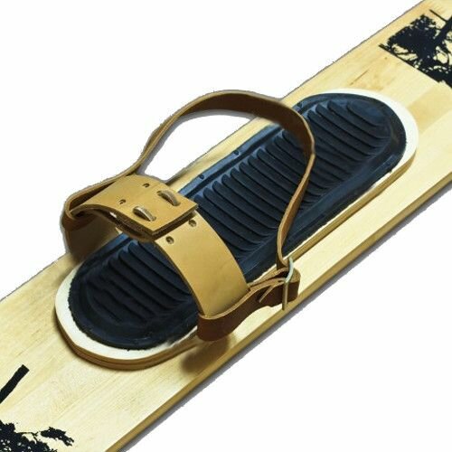 Крепление лыжное охотник амортизатор, носковой и пяточный ремень (кожа) №3