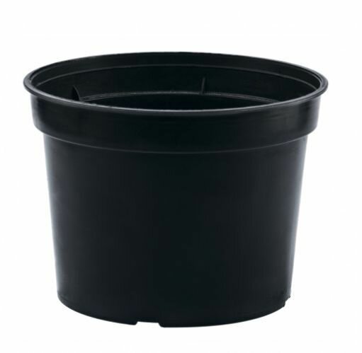 Горшочек для рассады СИБРТЕХ 64393 5 л, полипропиленовый, черный