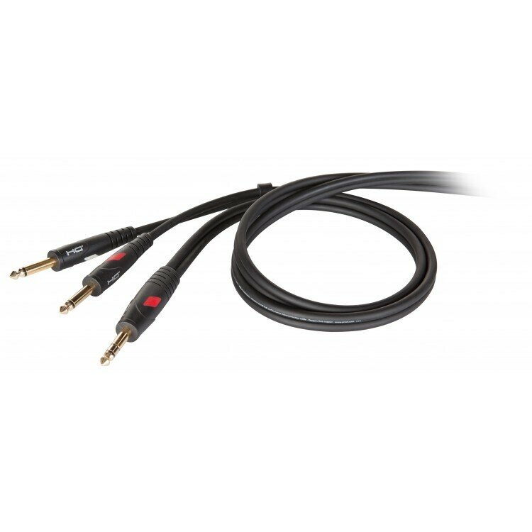 Кабель инсертный DIE HARD DHG540LU18 2х6.3 джек моно <-> 6.3 джек стерео, длина 1.8 м