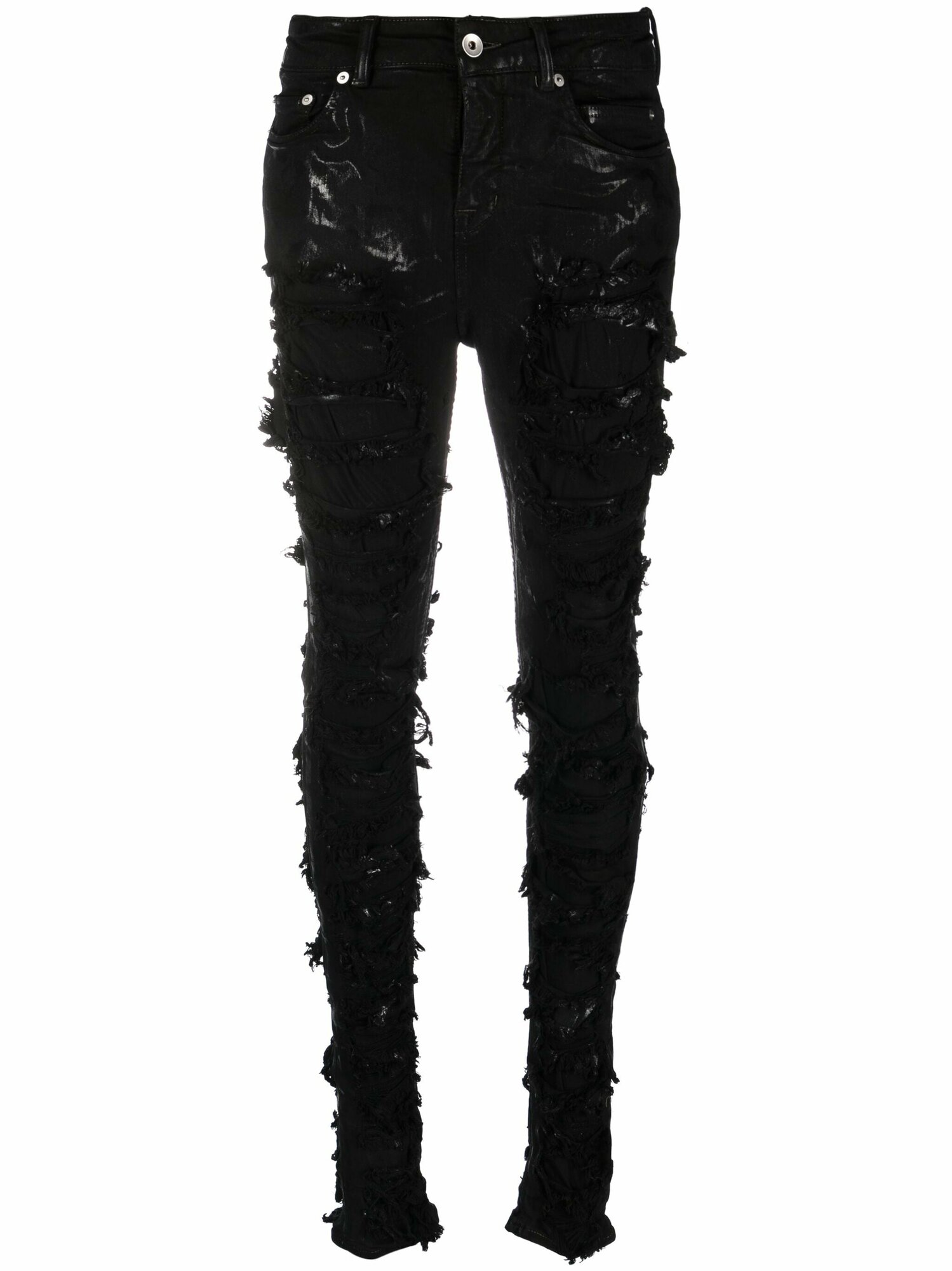 Джинсы Detroit high-rise ripped skinny jeans 