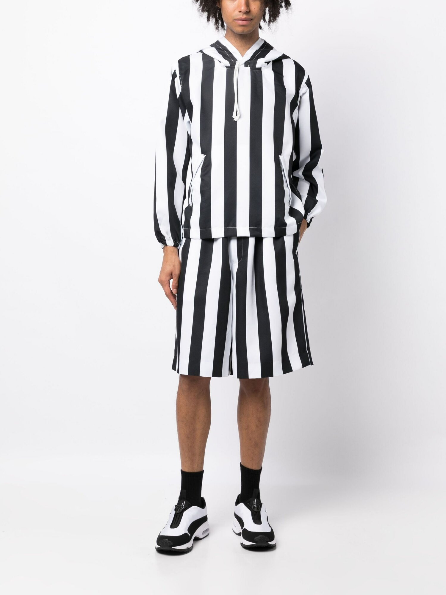 Худи BLACK COMME des GARCONS, размер 46, , бежевый/белый — фото 1